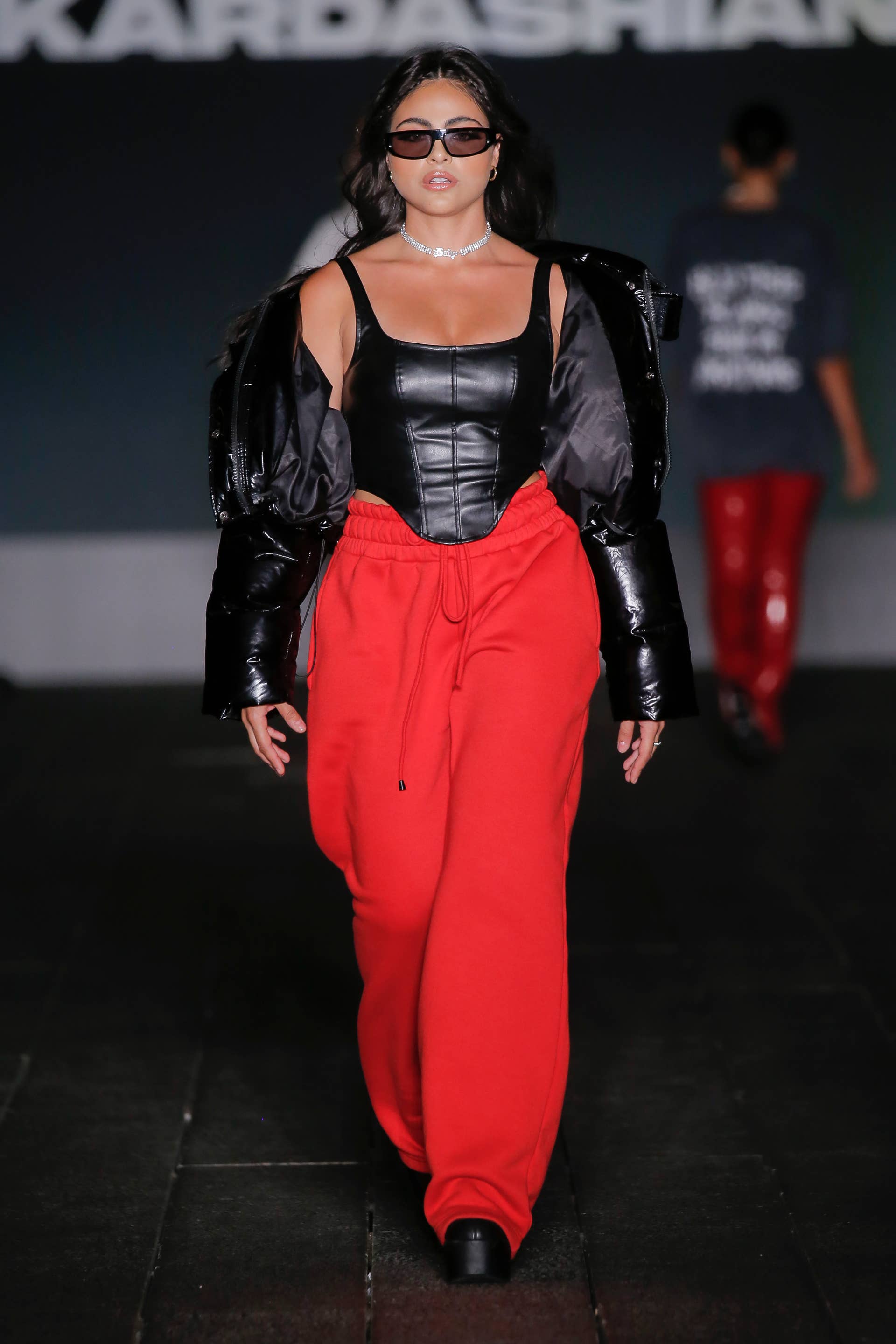 Kourtney Kardashian x Boohoo Was a Glitzy, Trendy Runway Wrapped in ...