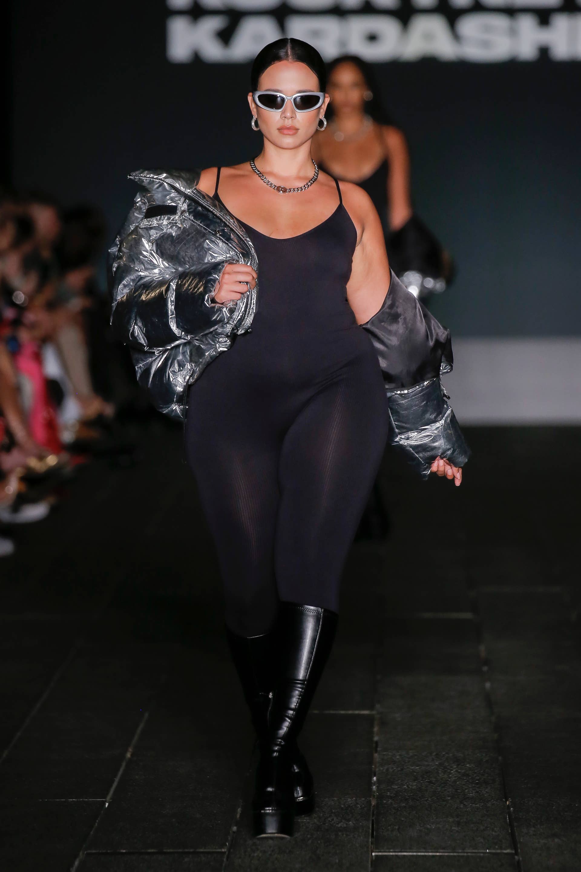 Kourtney Kardashian x Boohoo Was a Glitzy, Trendy Runway Wrapped in ...