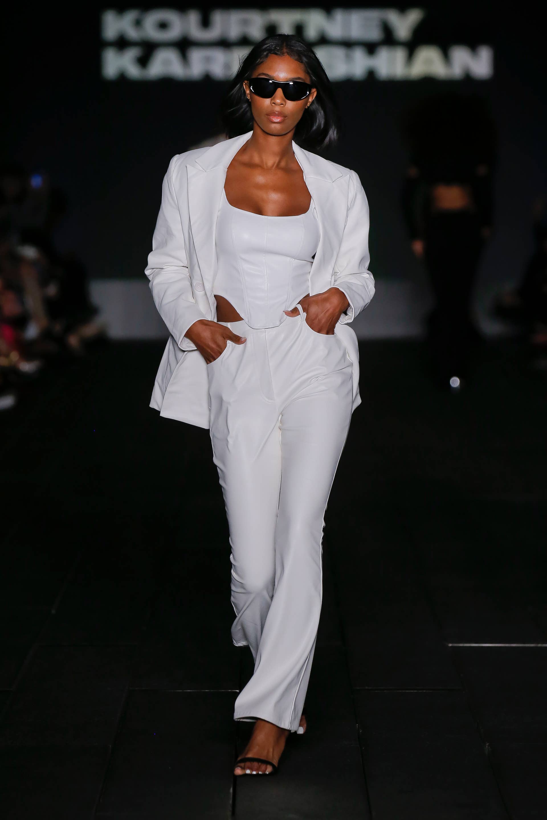 Kourtney Kardashian x Boohoo Was a Glitzy, Trendy Runway Wrapped in ...