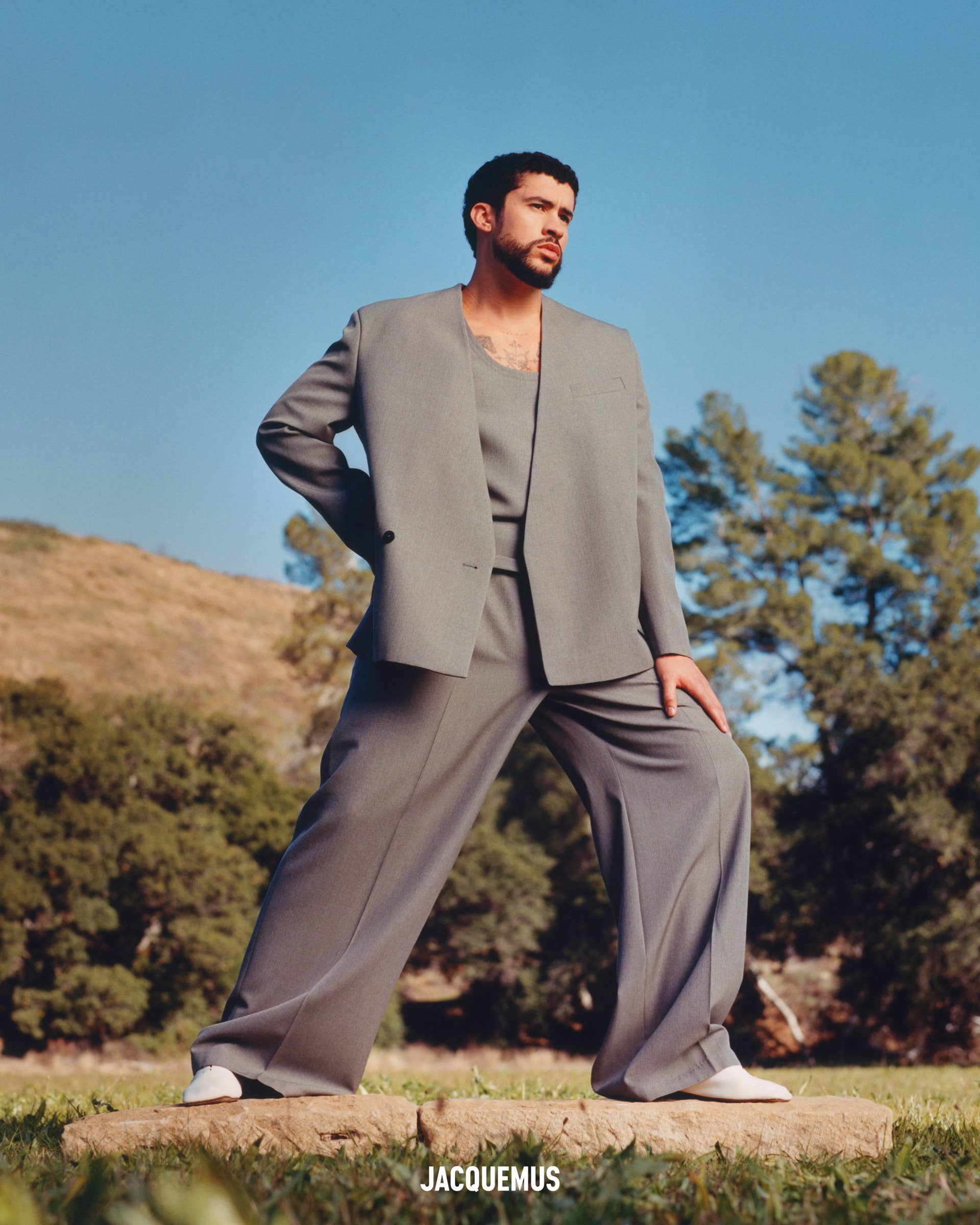 Bad Bunny Is a Work of Art in New Jacquemus 'Les Sculptures' Campaign ...