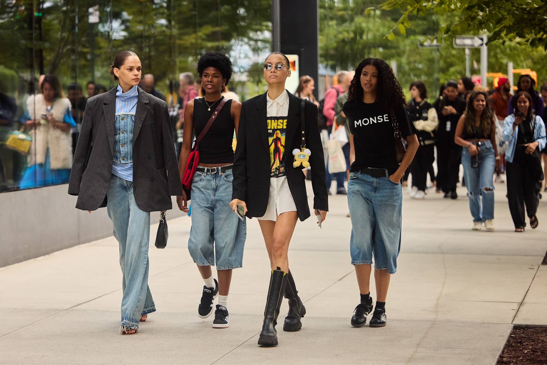 Adam Sandler-Worthy Baggy Shorts Are Trending in NYFW Street Style ...