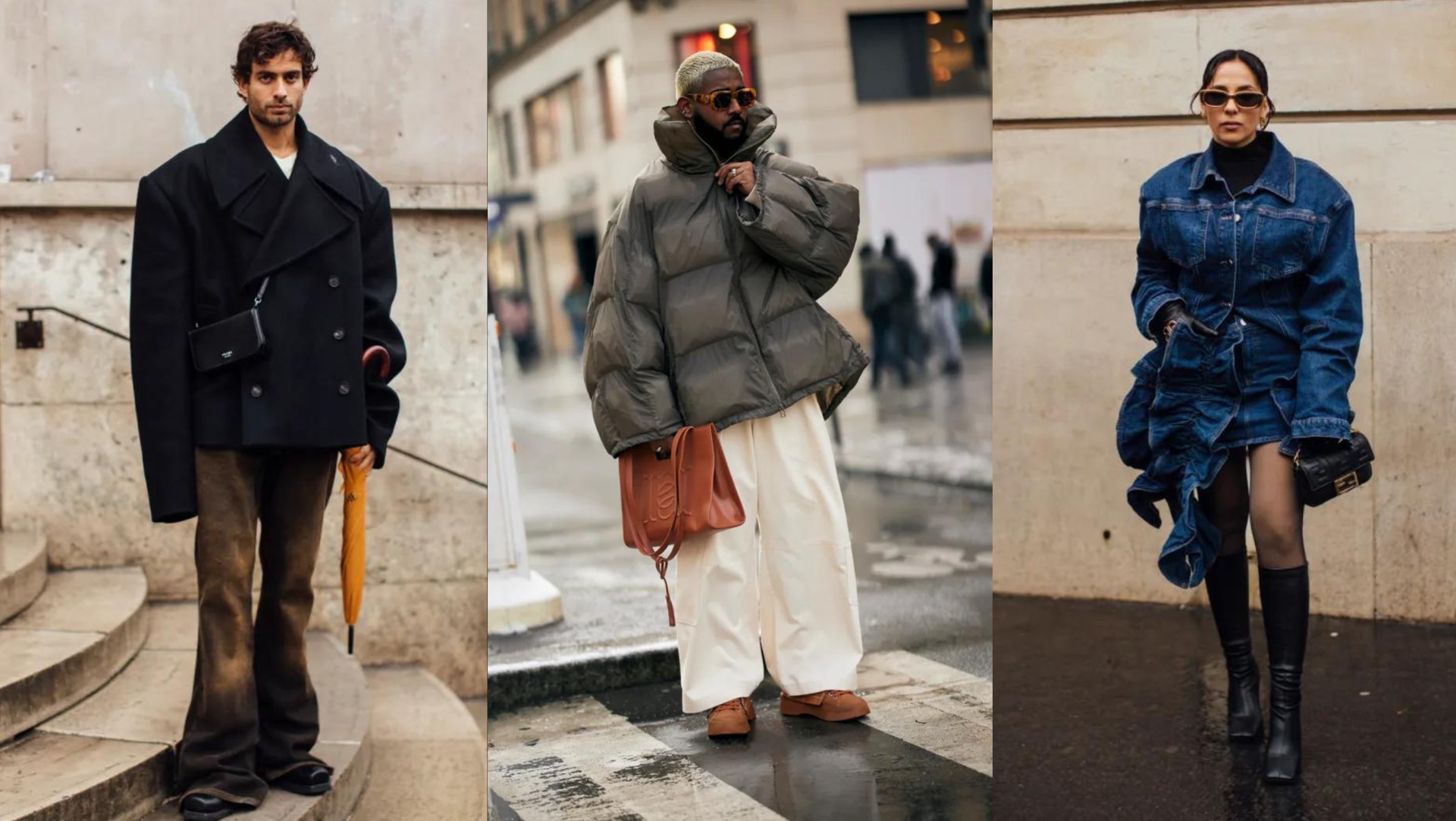 Oversized Outerwear Stole the Street Style Show at Paris Fashion Week ...