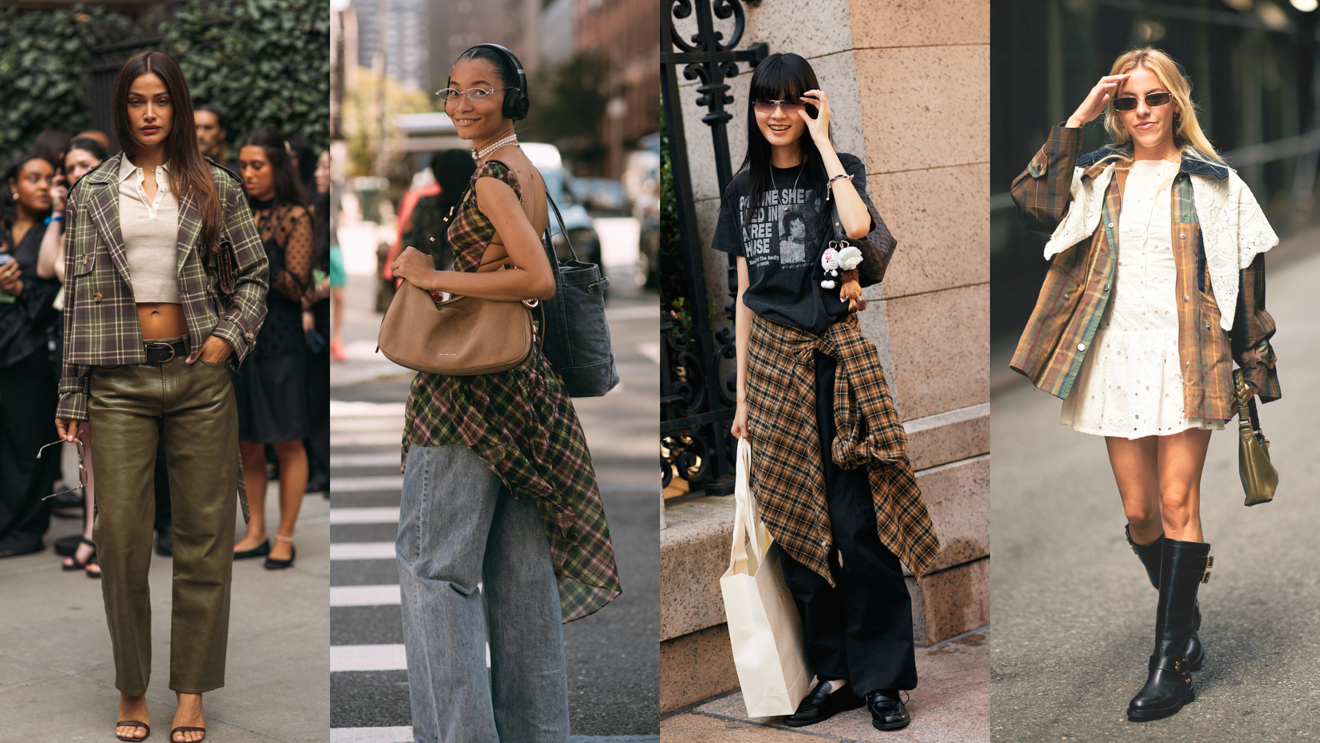 NYFW Street Style Has Spoken: '90s-Era Plaid Is Back - Fashionista