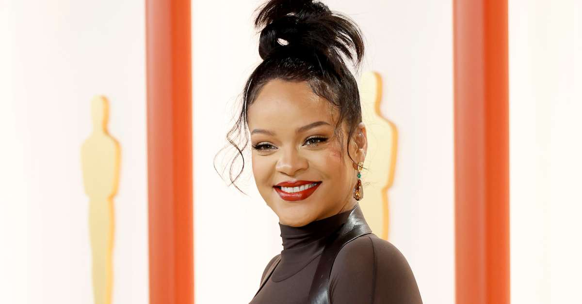 Rihanna Closes the Oscars Red Carpet in Chocolate Brown Alaïa - Fashionista