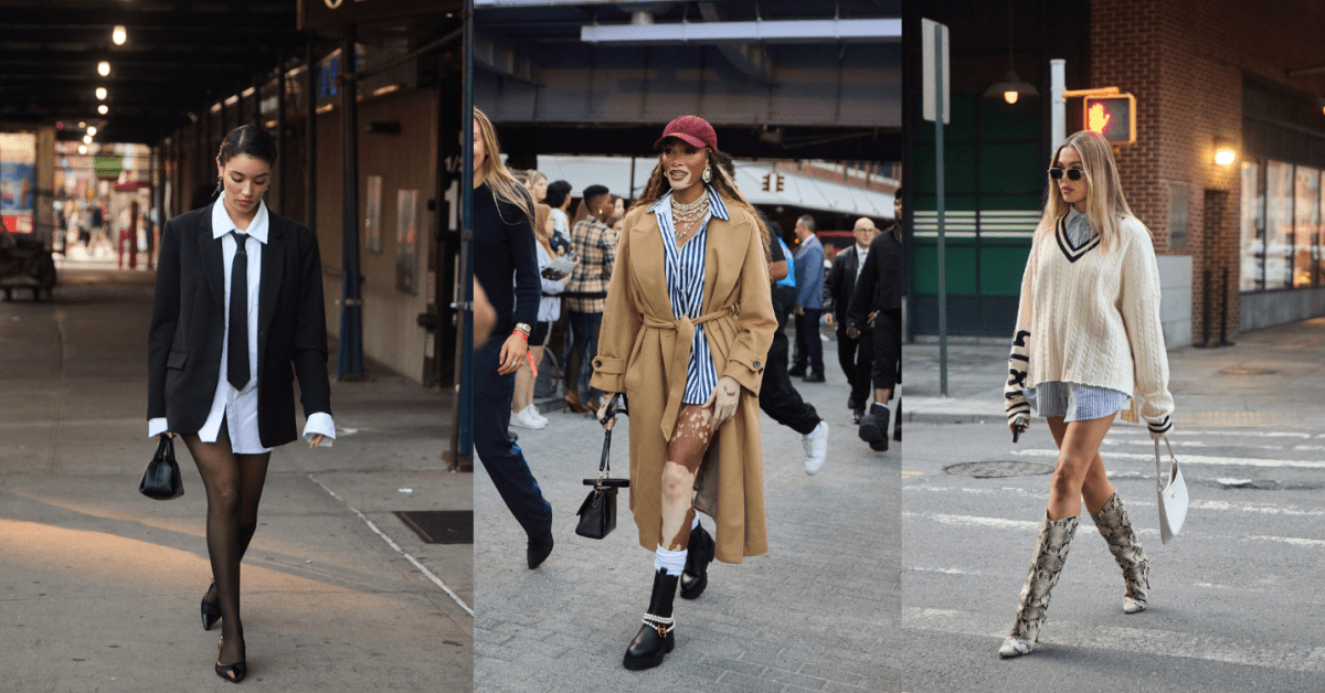 The NYFW Street Style Crowd Brings the No-Pants Trend to Real Life ...