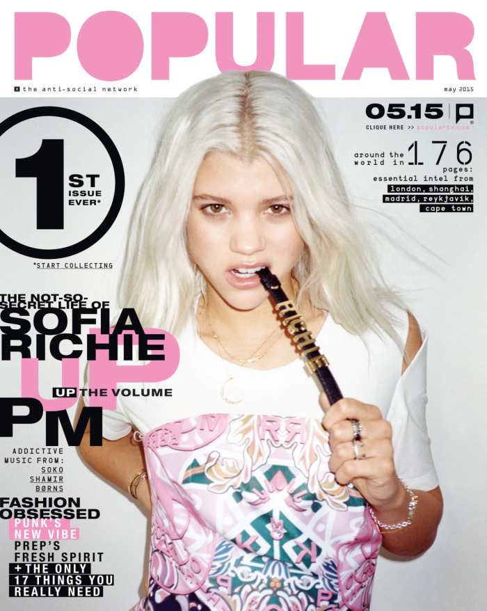 Sofia Richie Covers the First-Ever Issue of 'Popular' Magazine ...