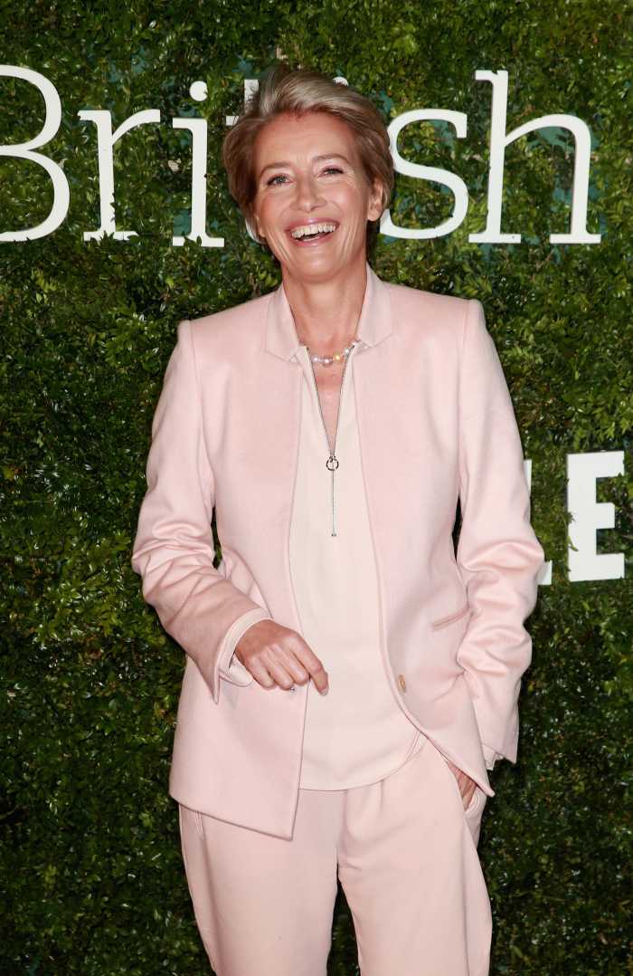 Emma Thompson Demonstrates the Power of a Pink Pantsuit - Fashionista