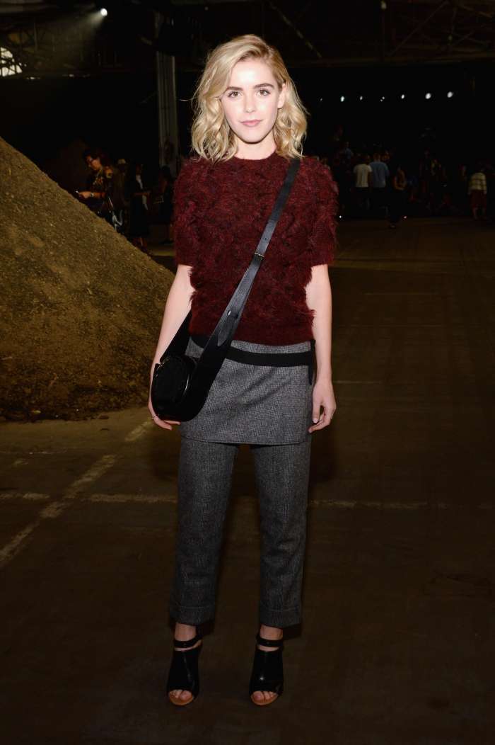 Kiernan Shipka Was All Smiles and Cool Style at New York Fashion Week ...