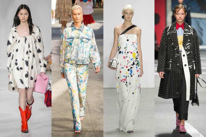 Colorful Paint Splatters Are Covering the Spring 2018 Runways - Fashionista