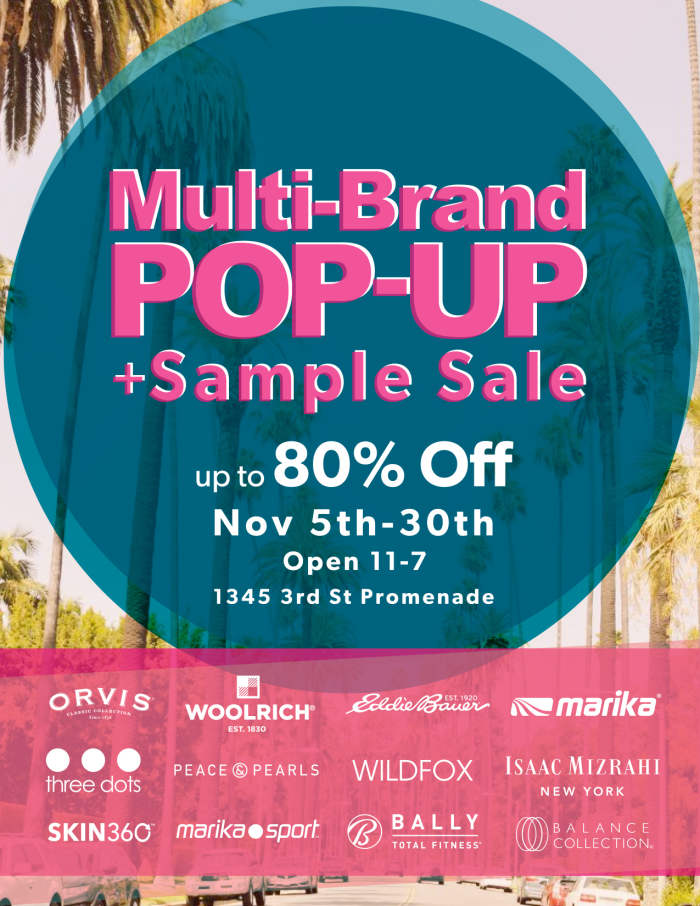 Multi-Brand Pop-Up Sale, 11/5 - 11/30 (Santa Monica, CA) - Fashionista