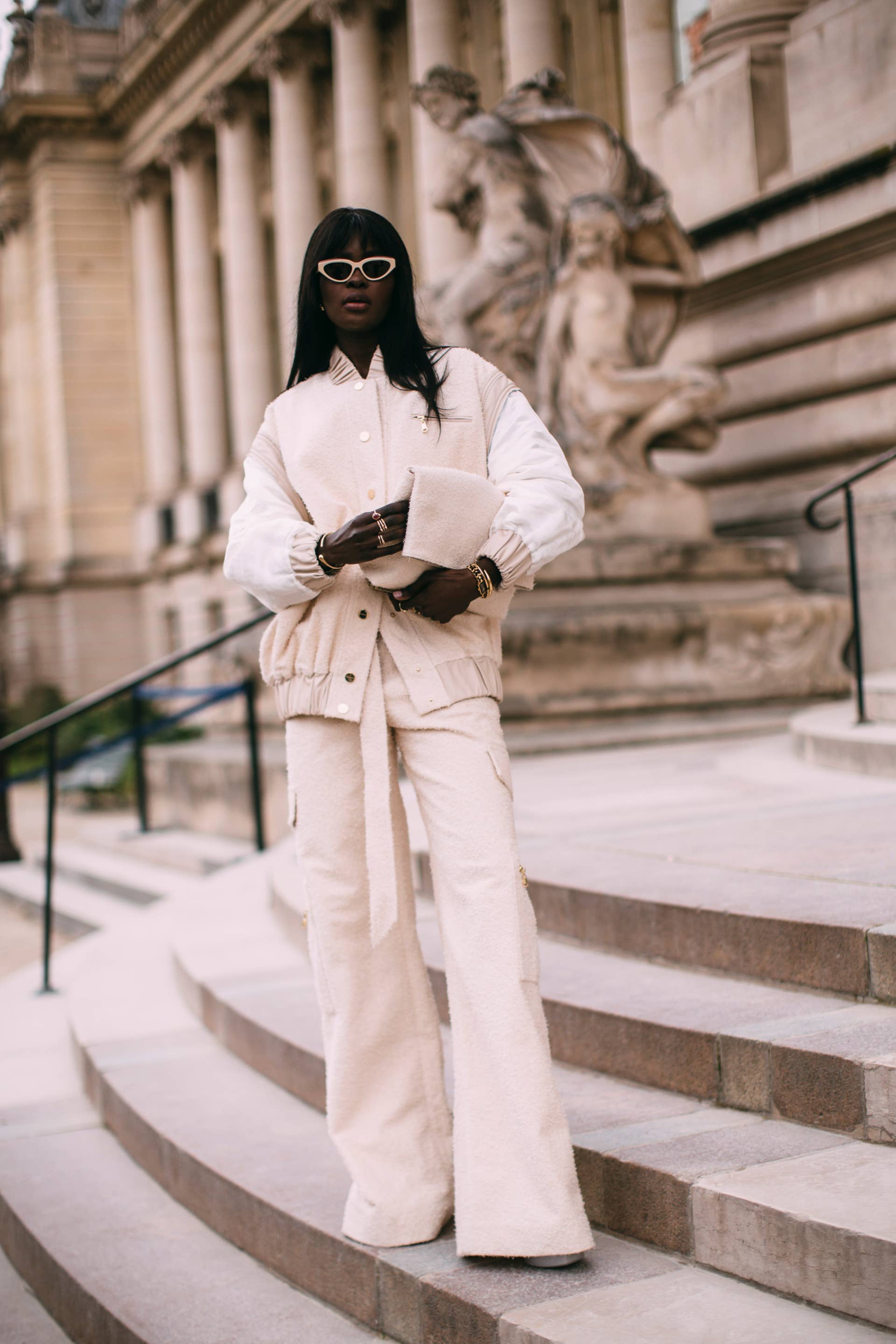 Showgoers Got Creative With Black and White on Day 7 of Paris Fashion ...