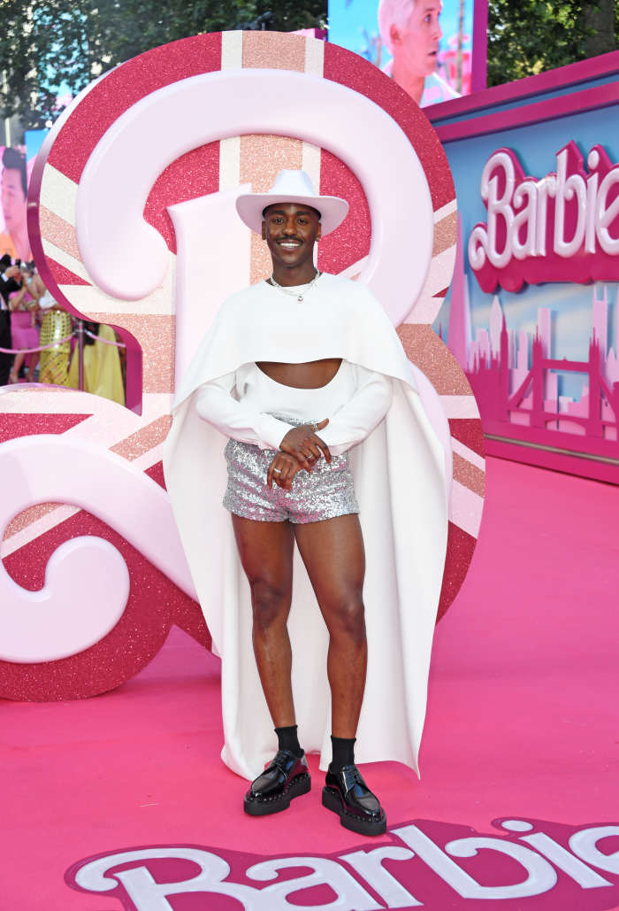 The Fashion-Filled 'Barbie' Press Tour Continues With a Glamorous Pink ...