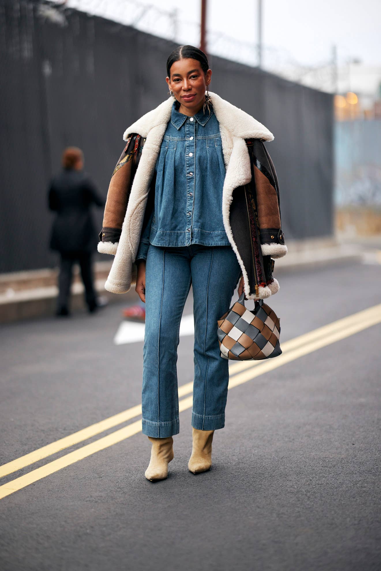 Pops of Baby Blue Took Over New York Fashion Week Street Style Day 3 ...