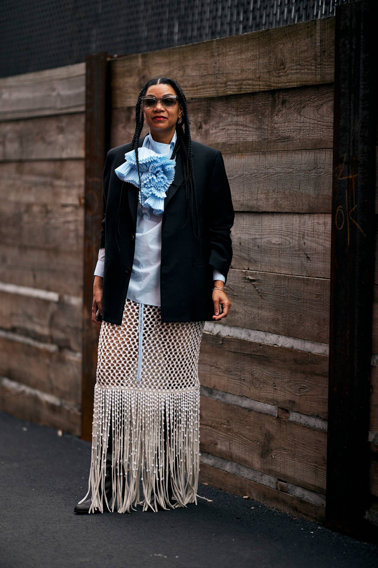 Pops of Baby Blue Took Over New York Fashion Week Street Style Day 3 ...
