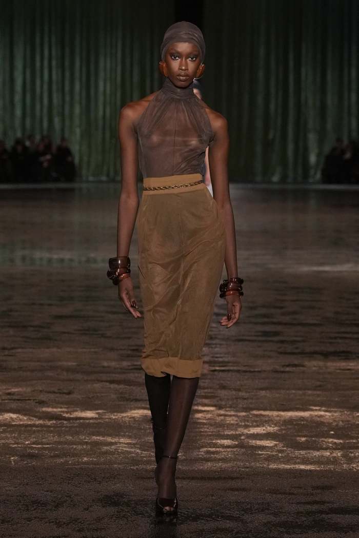 Saint Laurent Leans Fully Into Naked Dressing for Fall 2024 - Fashionista