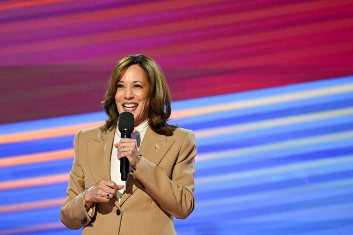 VP Kamala Harris Makes Her Presidential Candidate Debut Wearing New ...