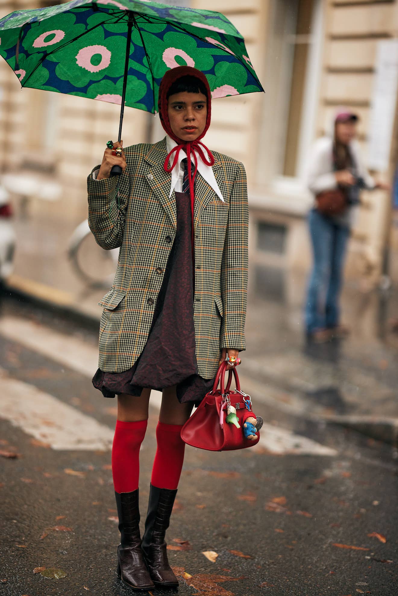 Paris Fashion Week Street Style Was All About Punchy Pops of Red ...