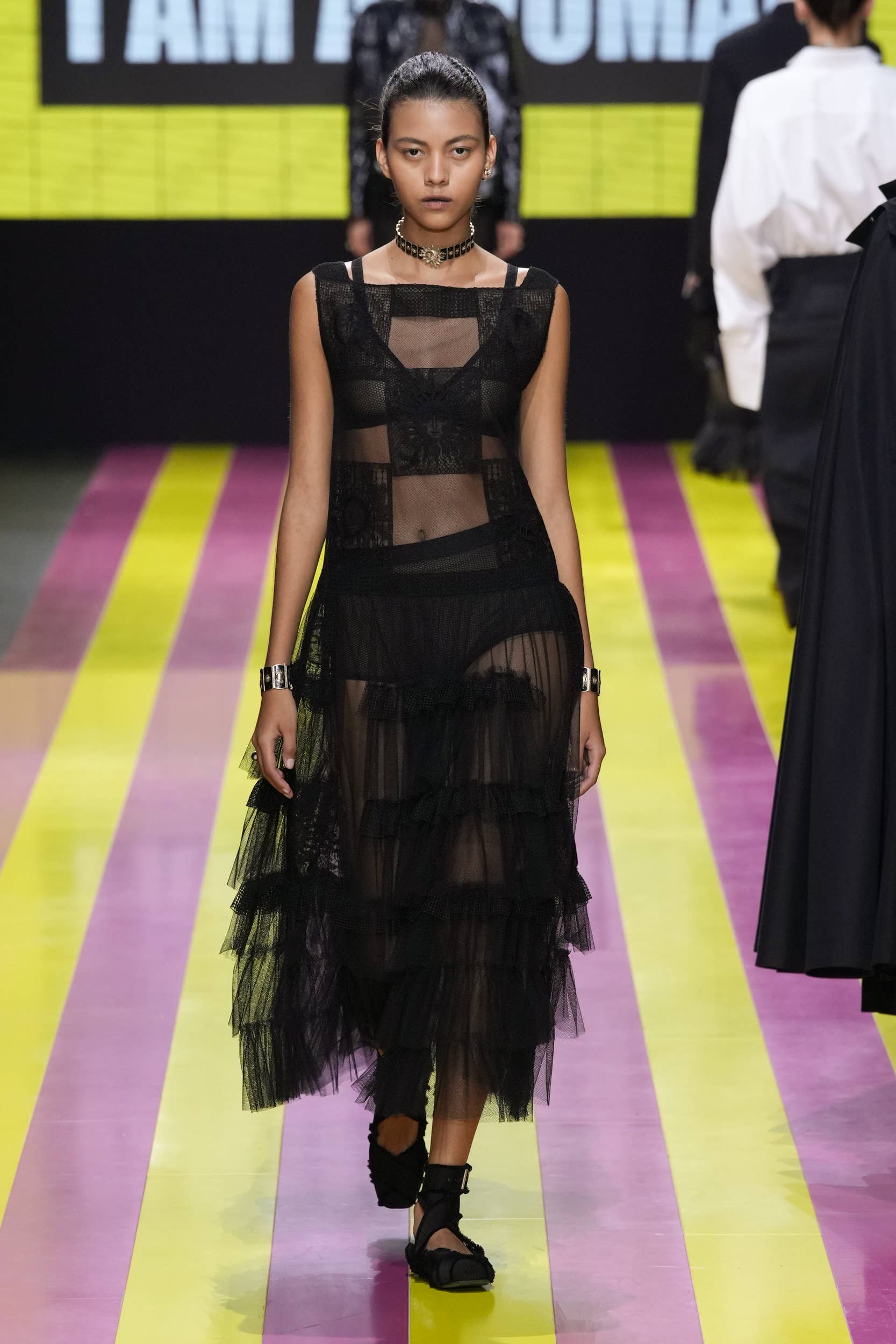 At Dior Spring 2024, a Flashy Art Installation Frames Maria Grazia ...