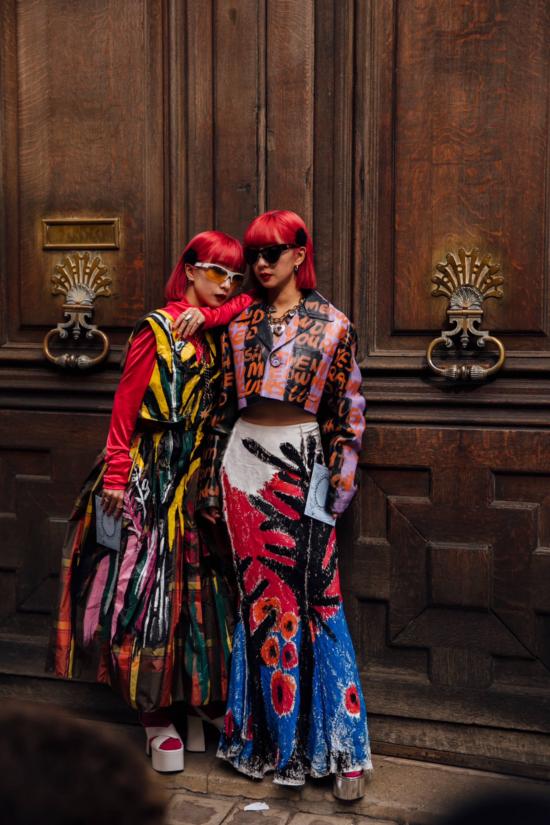 Showgoers Didn't Shy Away From Color on Day 2 of Paris Fashion Week ...