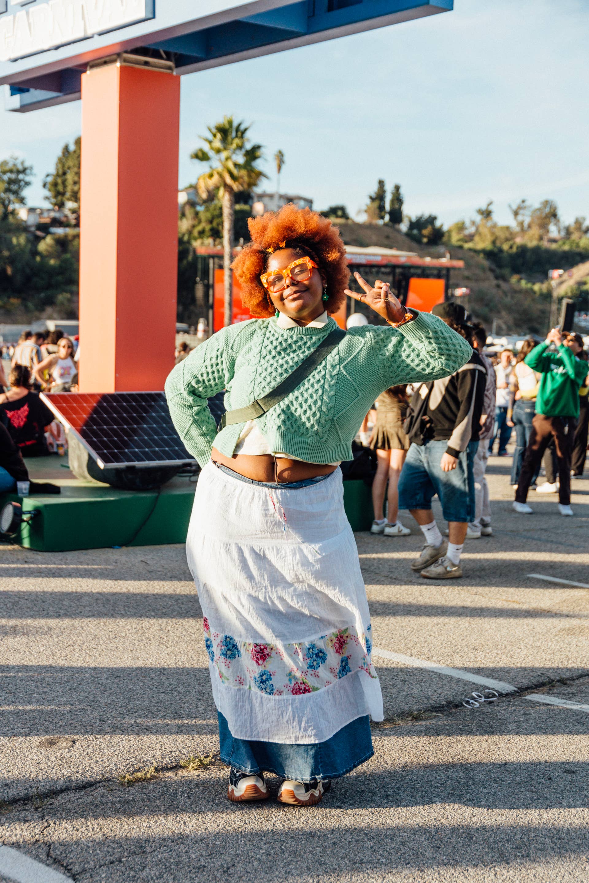 Fun Knits and Maxi Skirts Ruled Street Style at Tyler the Creator's ...