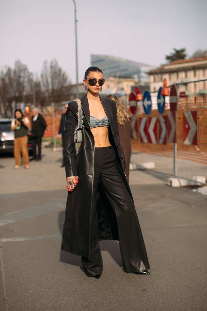 Milan's Street Style Crowd Swapped Shirts for Bras - Fashionista