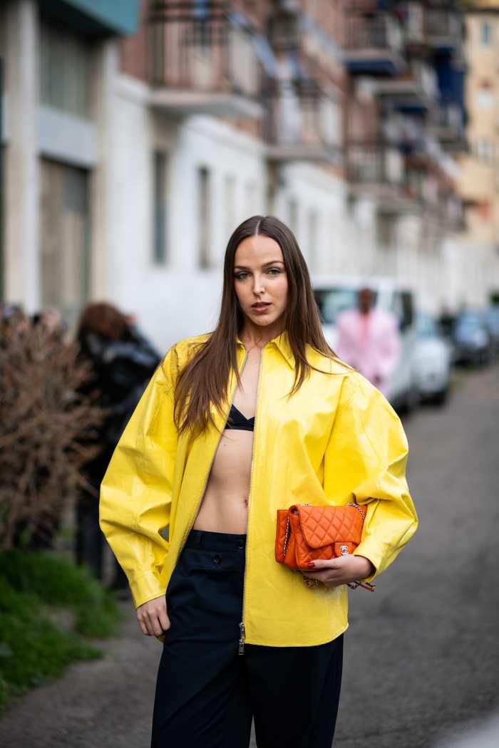 Milan's Street Style Crowd Swapped Shirts for Bras - Fashionista