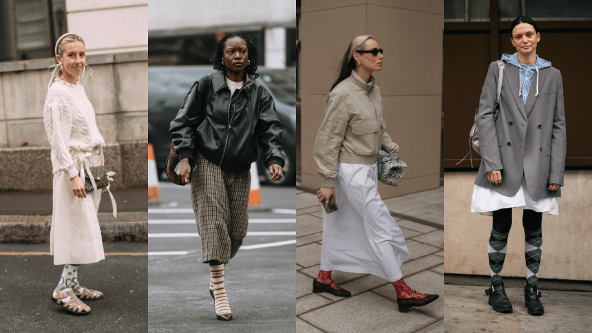 Street Style at London Fashion Week Was All About Quirky Socks ...