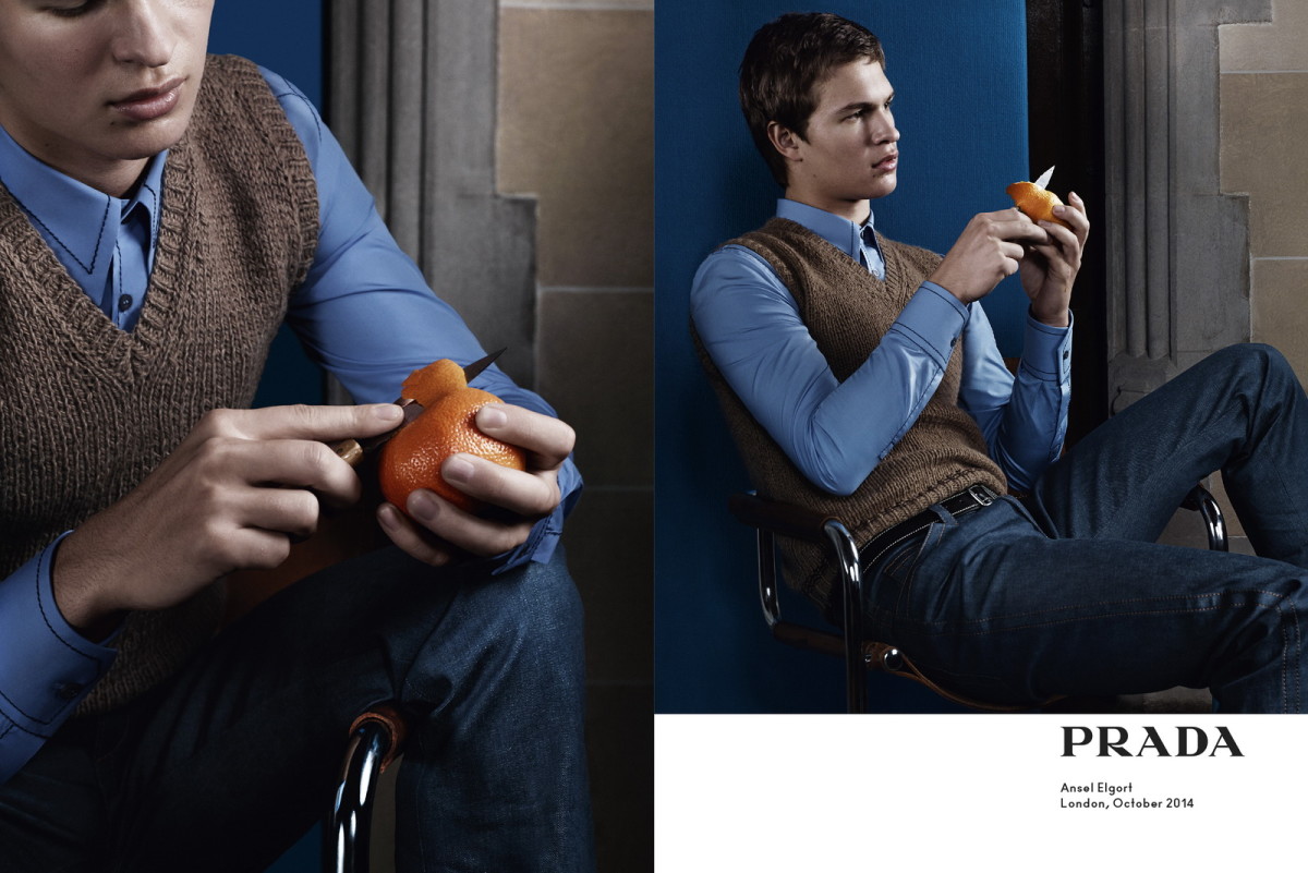 Ansel Elgort and Ethan Hawke Star in Prada's New Men's Campaign ...