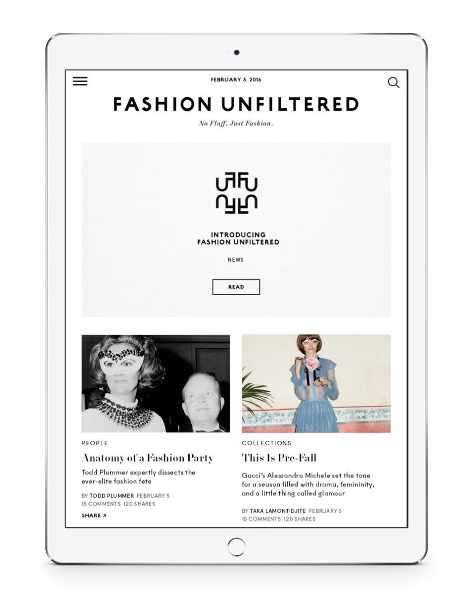 Former Style.com Staffers Band Together to Launch 'Unfiltered' Fashion ...