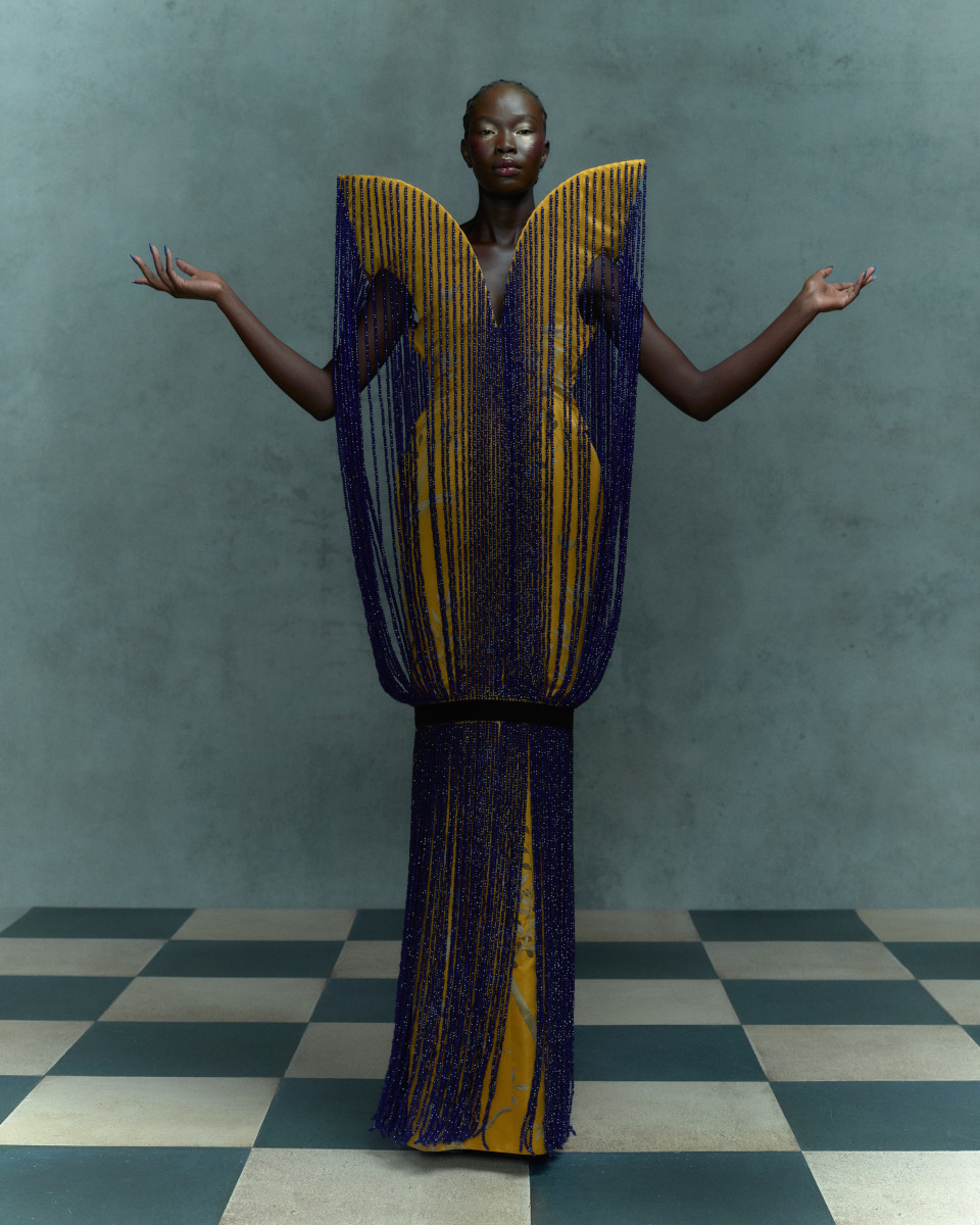 Harris Reed Takes a 'Paper Doll' Approach to Demi-Couture - Fashionista