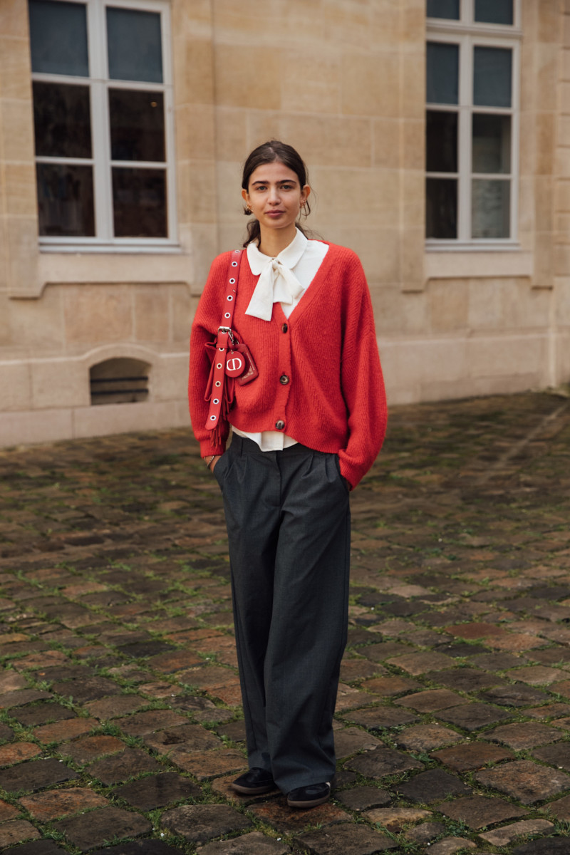 Paris Fashion Week Street Style Was All About Punchy Pops of Red ...