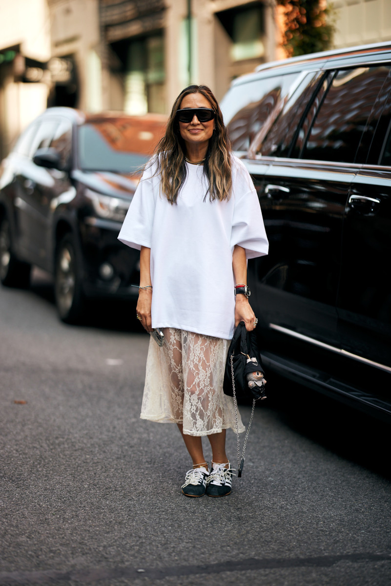 New York Fashion Week Street Style Is Completely Covered in Lace ...