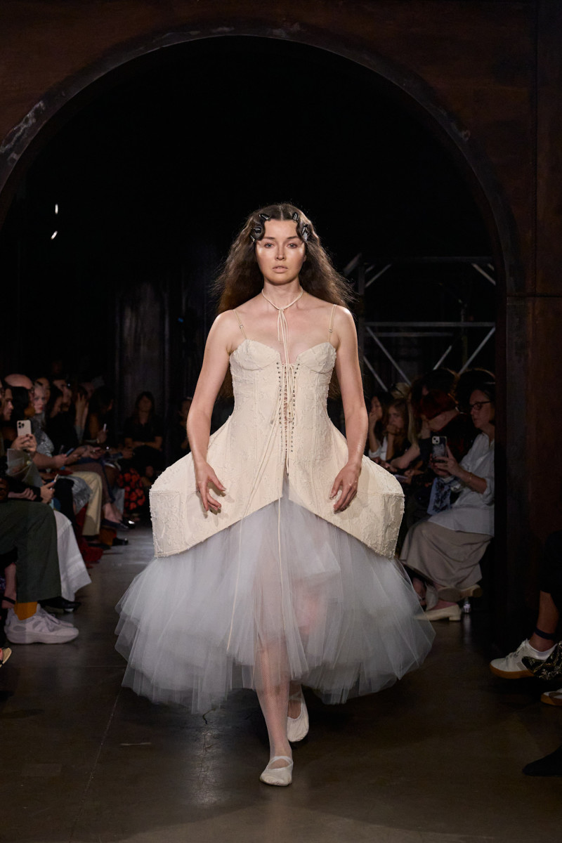 Meruert Tolegen Puts a '90s Spin on Corsetry and Tailoring for Spring 2026 - Fashionista