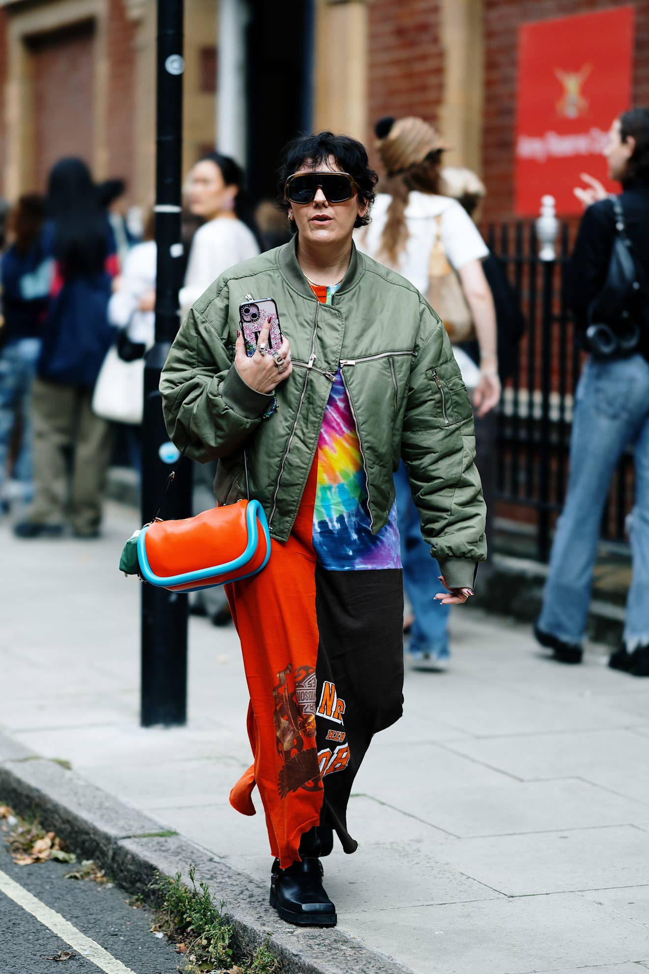 Pops of Orange Brighten London Fashion Week Spring 2026 Street Style ...
