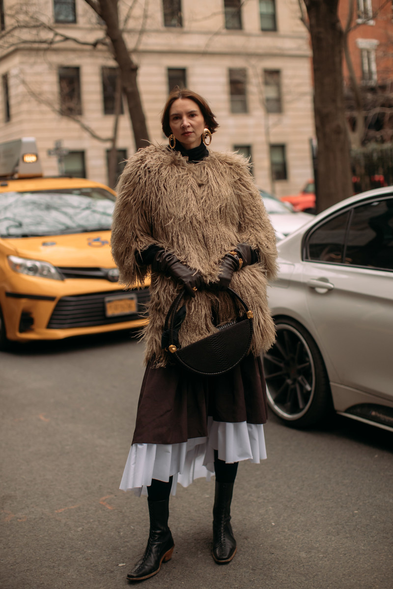The NYFW Street Style Crowd Is Going Heavy on Statement Furs - Fashionista