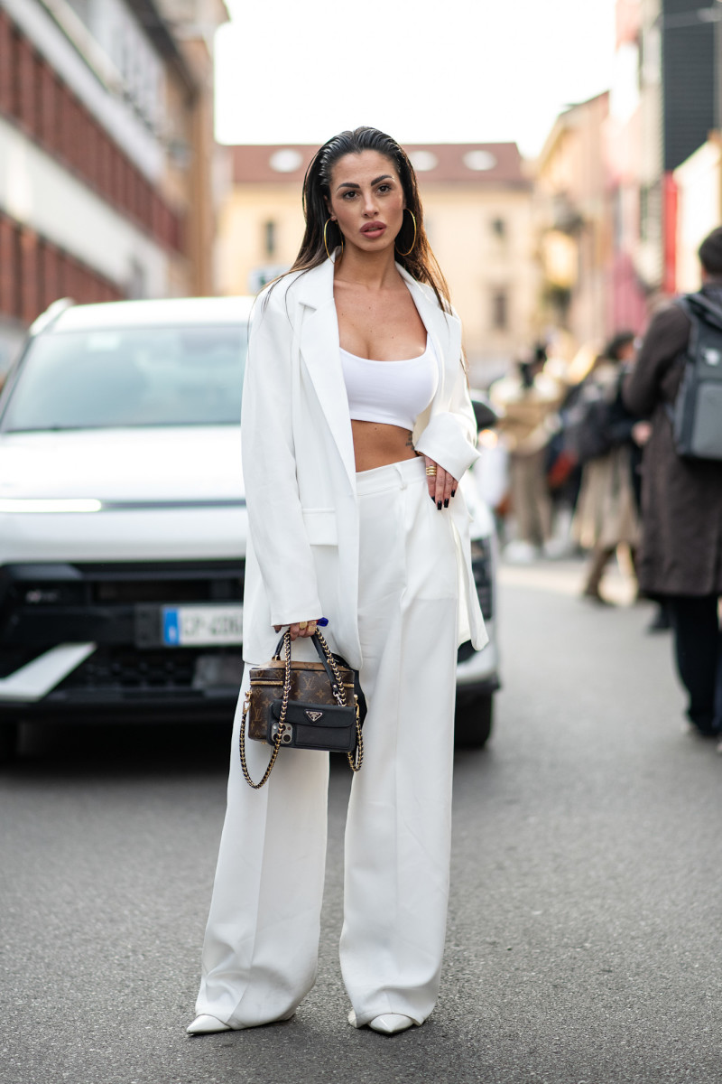 Milan's Street Style Crowd Swapped Shirts for Bras - Fashionista