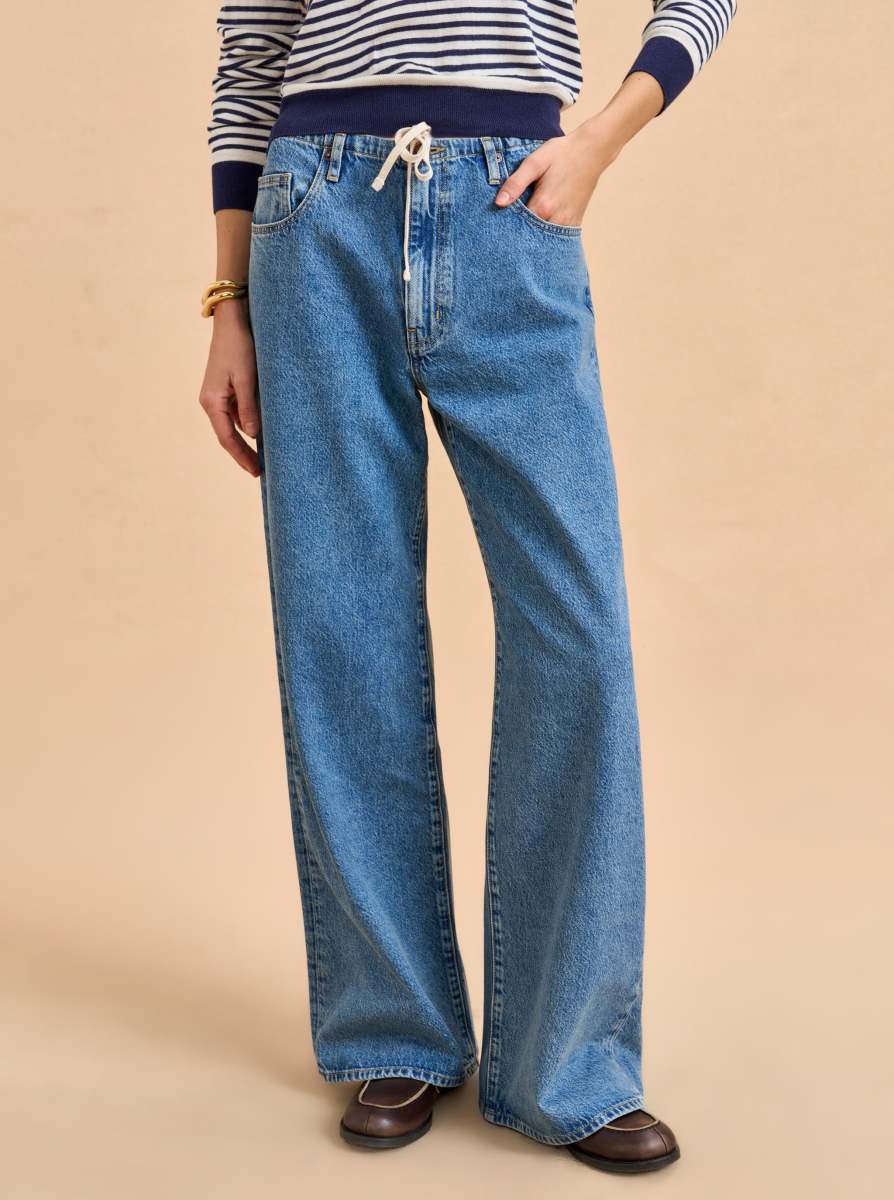 Drawstring Jeans Are Everywhere: Shop 2025's Comfiest Denim Trend ...