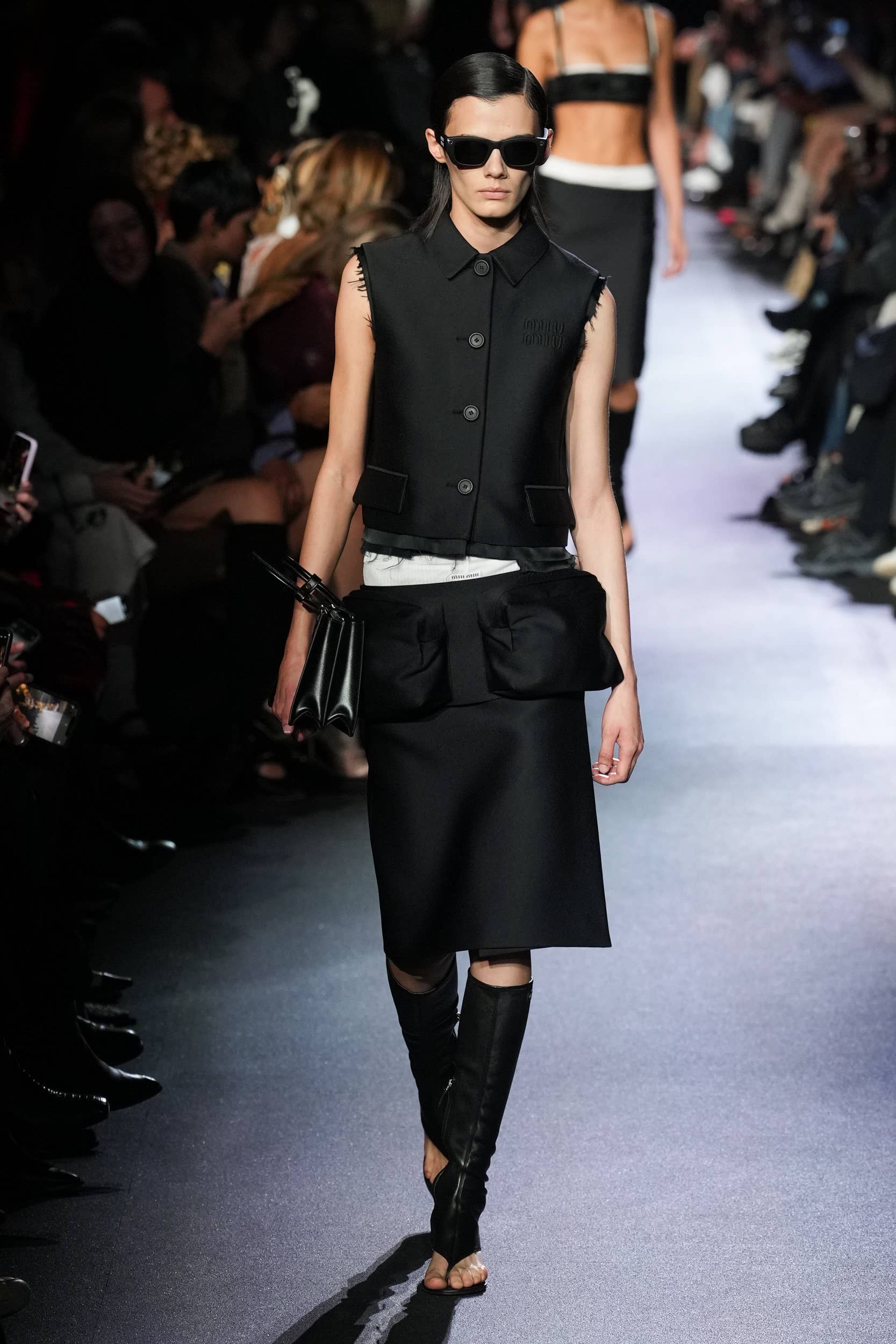 Miu Miu's Newest Take on the Viral Micro-Mini Skirt Is Here - Fashionista